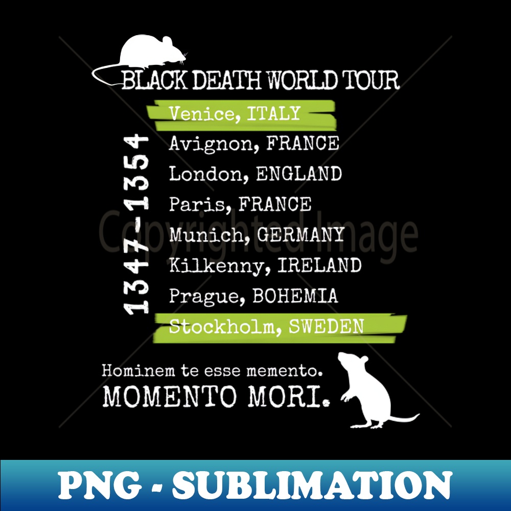 Bubonic Plague World Tour Black Death World History Gift - S | Inspire ...