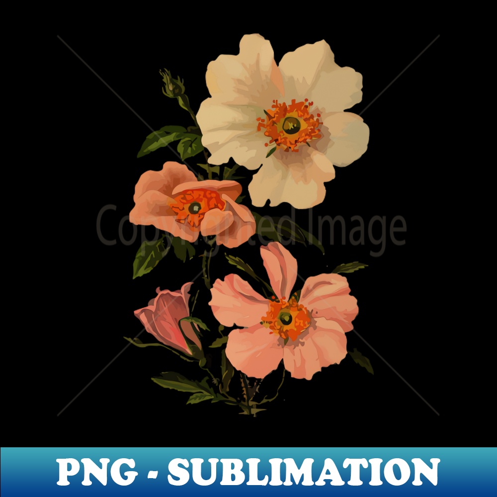 White and pink flower vector art design - Professional Subli | Inspire ...