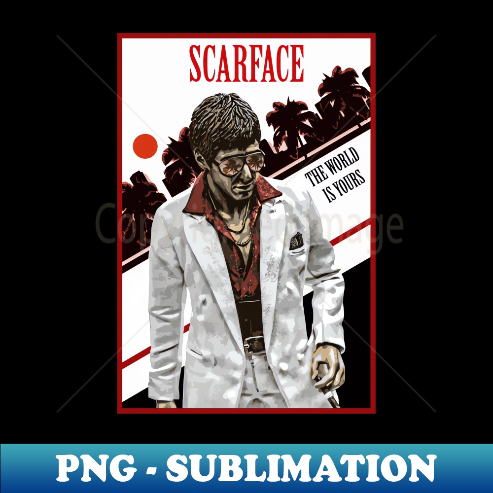 SCARFACE - High-Resolution PNG Sublimation File - Add a Fest | Inspire ...