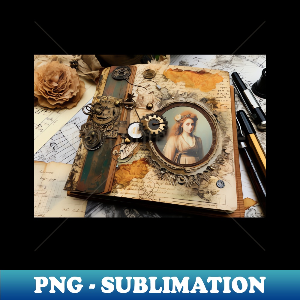 Steam Punk Journal Art - Aesthetic Sublimation Digital File | Inspire ...