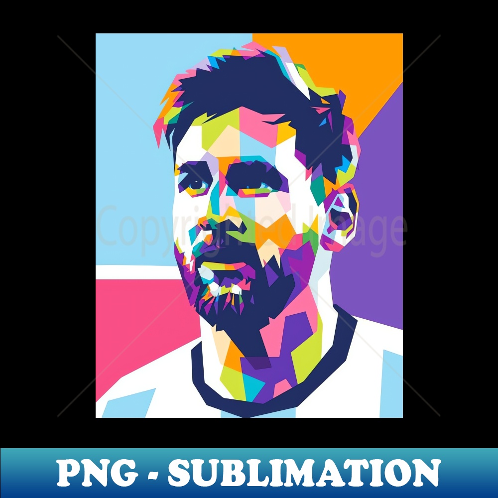 Lionel Messi 10 colorful portrait - Aesthetic Sublimation Di - Inspire ...