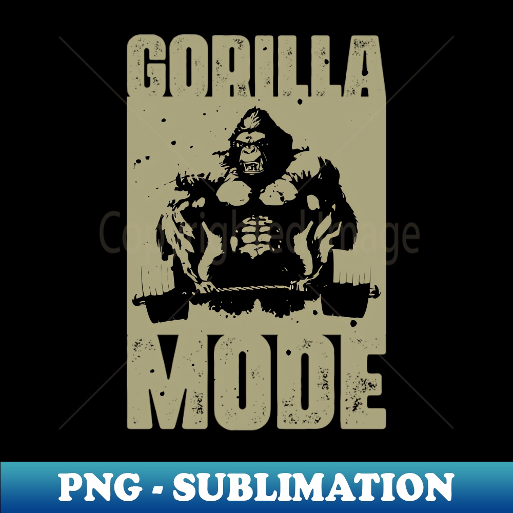 Gorilla Mode Workout Beast Lifting Weights Bodybuilding Silv | Inspire ...