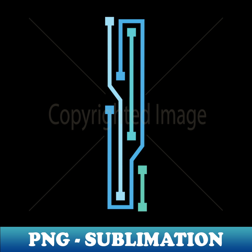 Alphabet I Circuit Typography Design - Exclusive Sublimation | Inspire ...