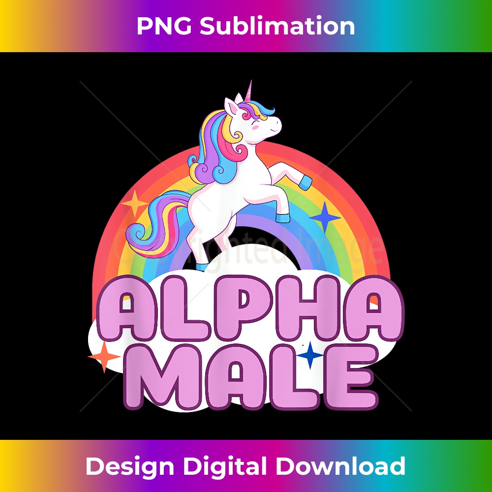 Alpha Male Unicorn - Contemporary PNG Sublimation Design - C | Inspire Uplift