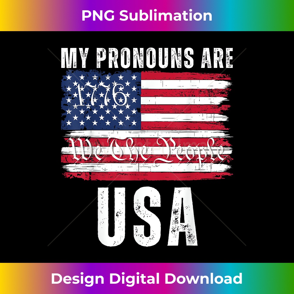 My Pronouns Are USA, We the People, 4th of July Men Women - | Inspire ...
