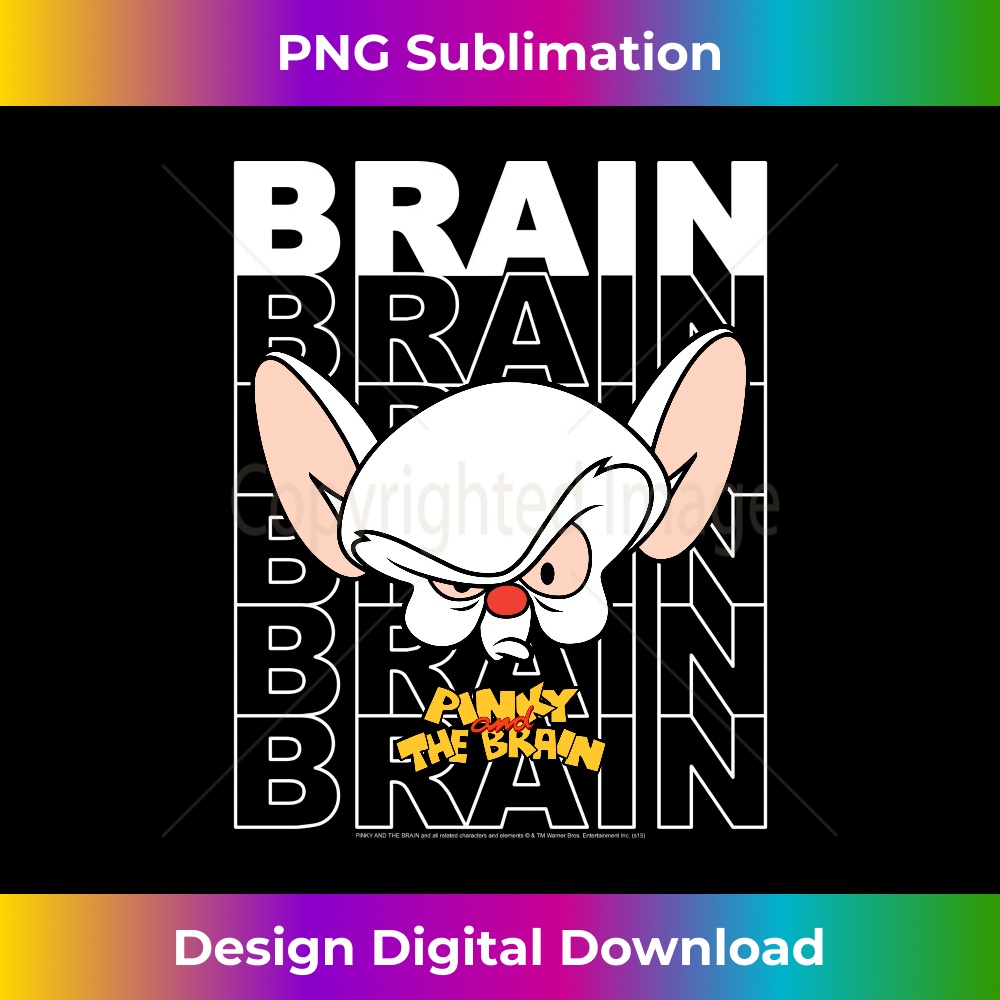 Pinky And The Brain Text Stack Big Face Long Sleeve - Innova | Inspire Uplift