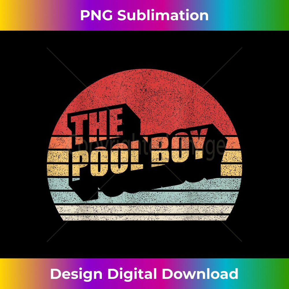 Retro Vintage The Pool Boy - Bespoke Sublimation Digital Fil | Inspire ...