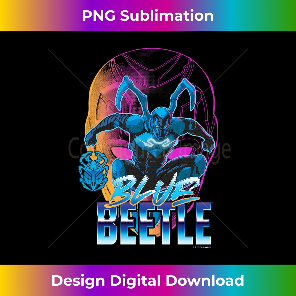 Blue Beetle Jaime Reyes Suited Up Ready For Action Long Slee | Inspire ...