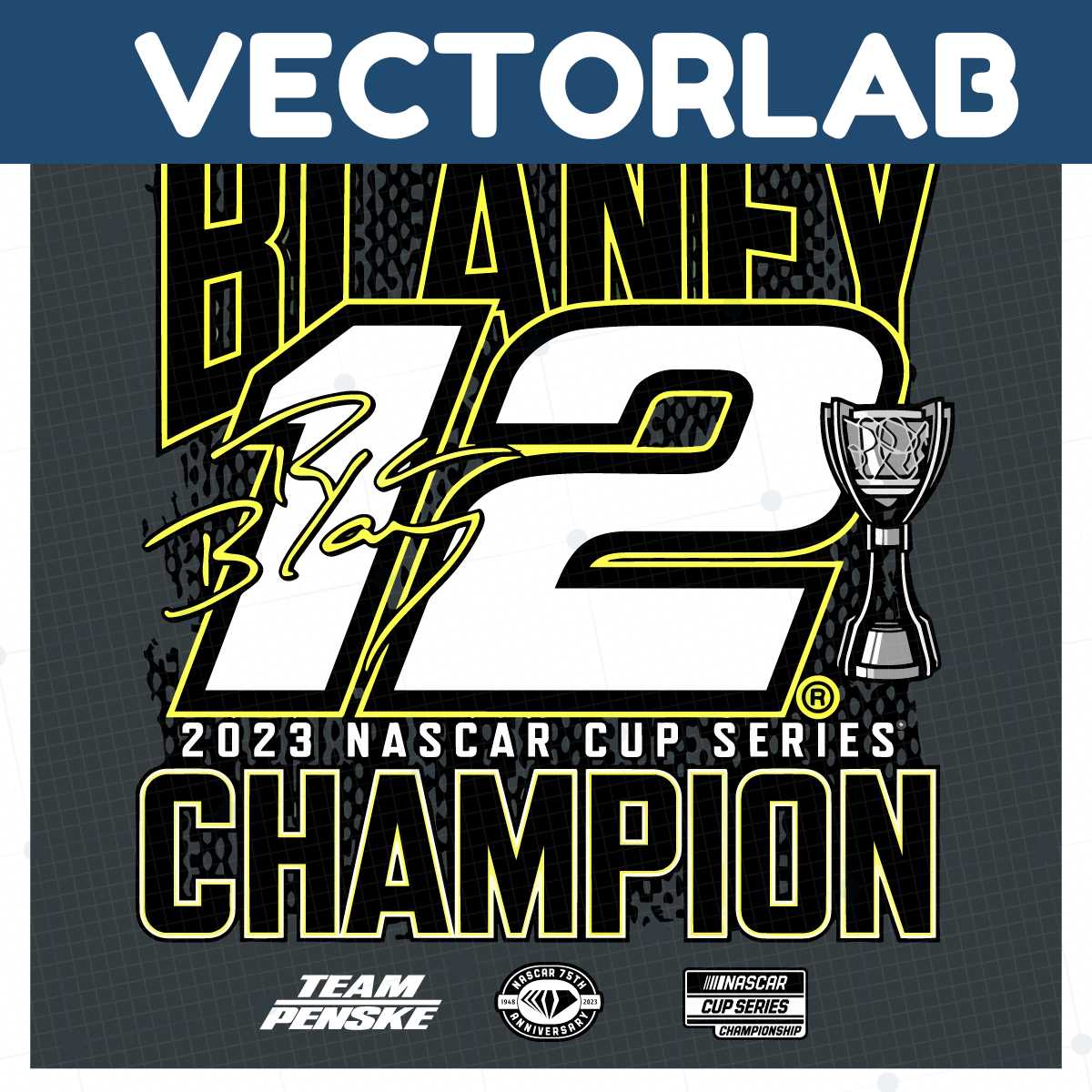 Congrats Ryan Blaney 12 NASCAR Cup Series Champion SVG | Inspire Uplift