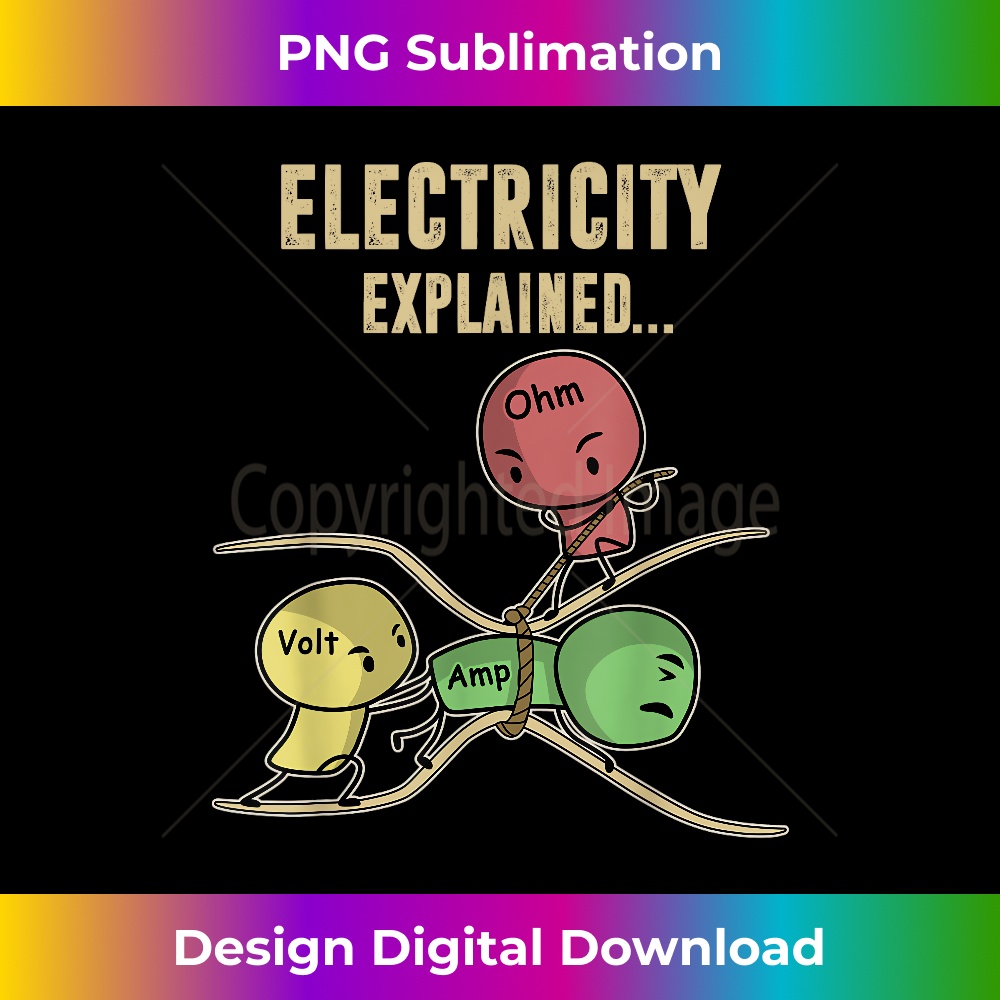Funny Electricity explained Ohm' Law Graphics Design Gift - | Inspire ...