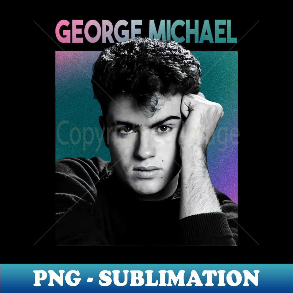 George Michael - PNG Transparent Sublimation Design - Bold & - Inspire ...