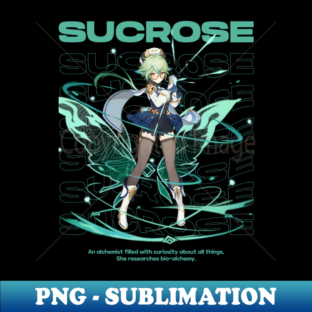 Sucrose Genshin Impact T-Shirt - Signature Sublimation PNG F | Inspire Uplift