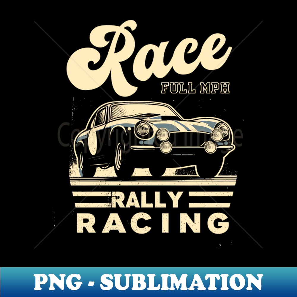 Vintage Rally Retro Car - Professional Sublimation Digital D | Inspire ...