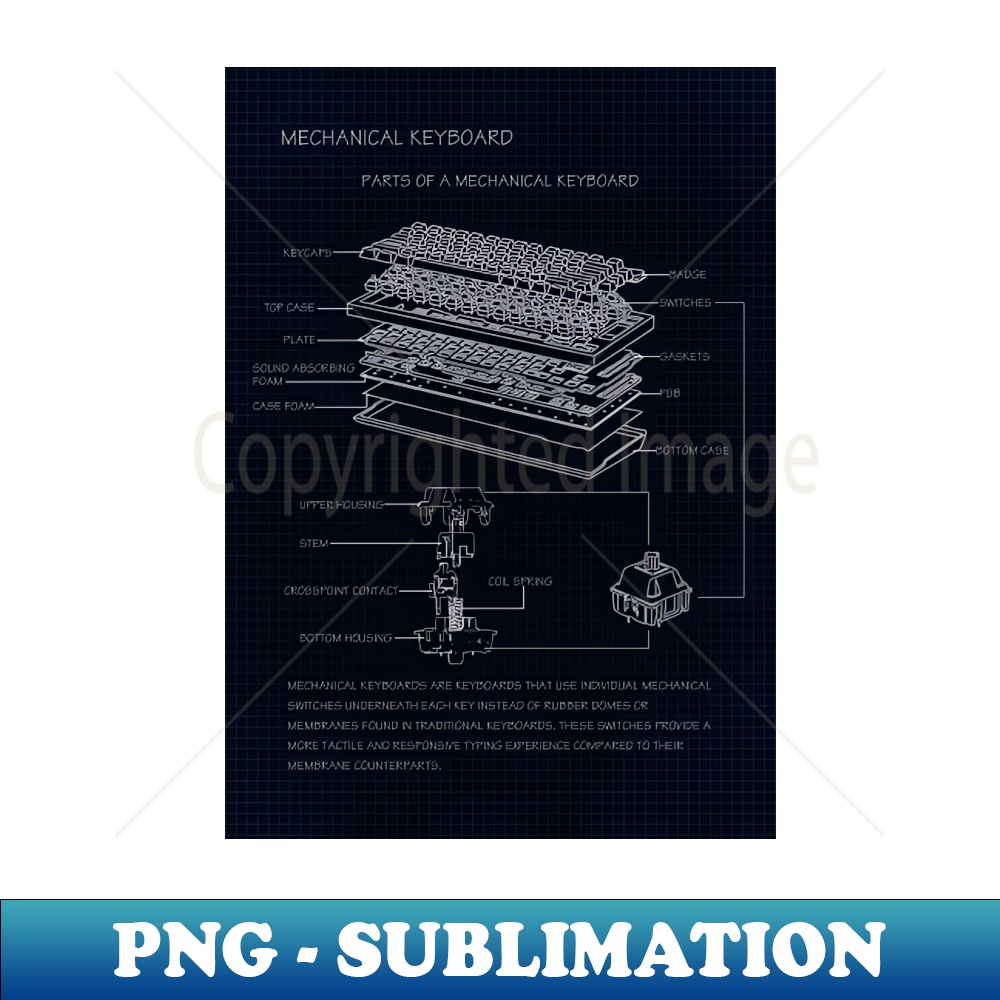 Mechanical Keyboard - Creative Sublimation PNG Download - Tr | Inspire ...