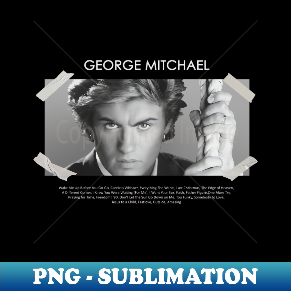 George Michael - Vintage Sublimation PNG Download - Stunning | Inspire ...