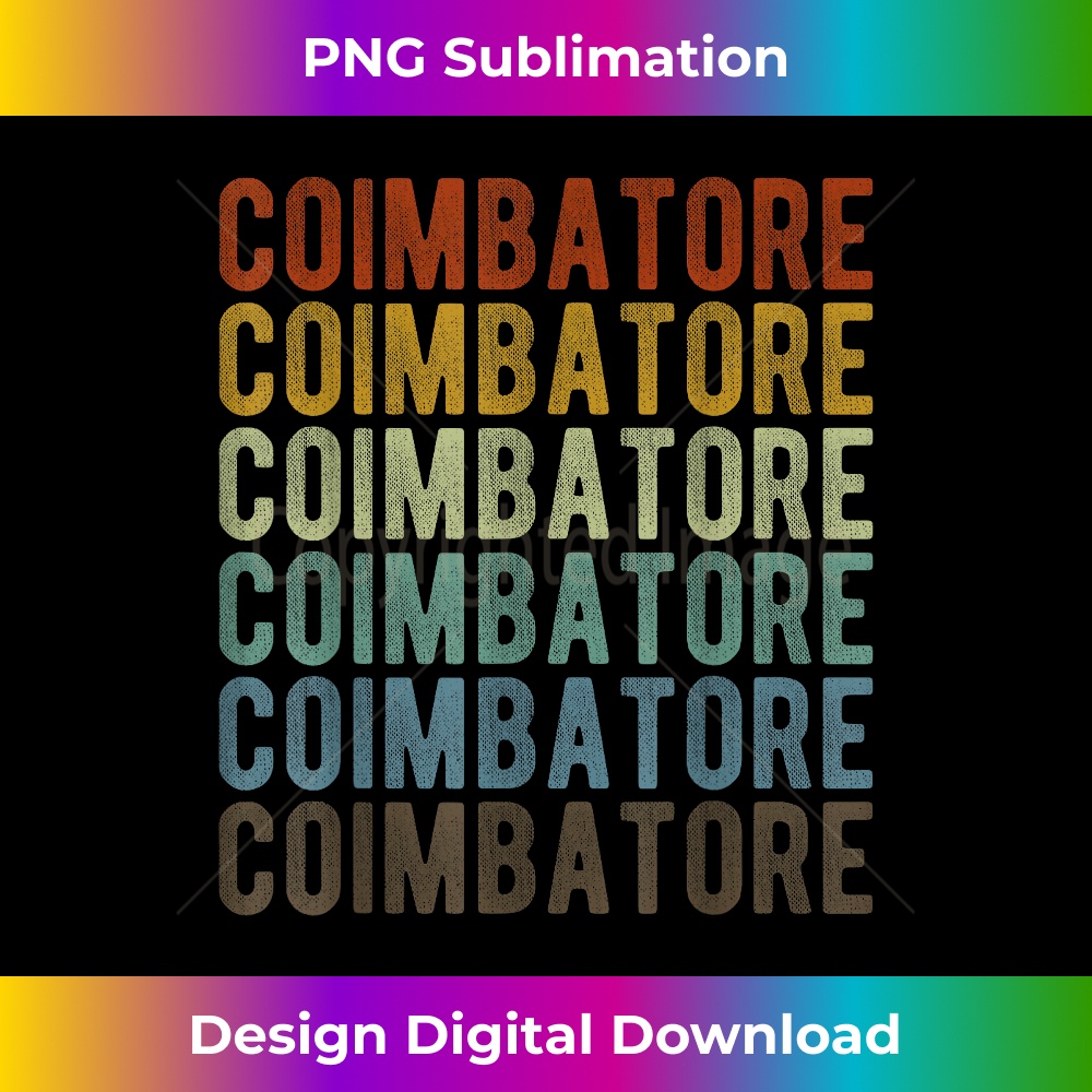 Coimbatore City India Retro - Deluxe PNG Sublimation Downloa | Inspire Uplift