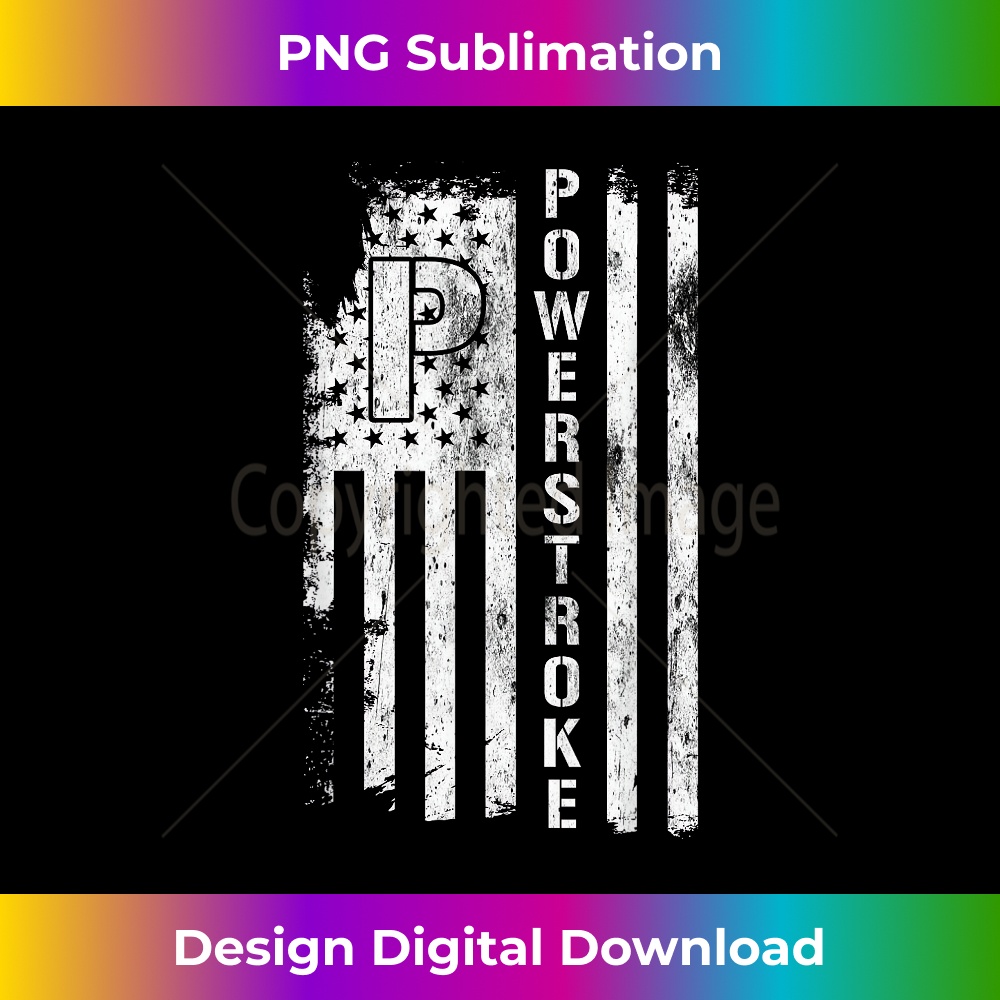 Powerstroke American Flag - Luxe Sublimation PNG Download - | Inspire ...