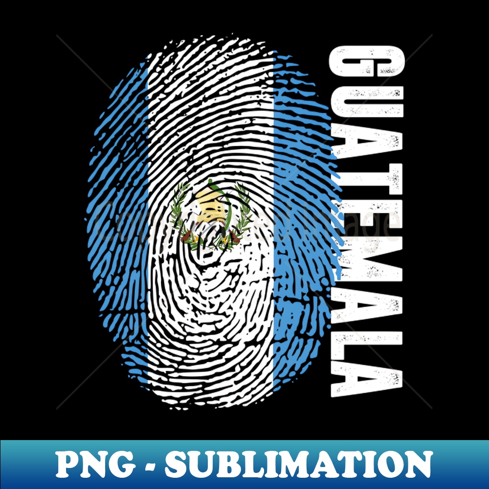 Guatemala Flag Fingerprint My Story DNA guatemalan - Creativ | Inspire Uplift