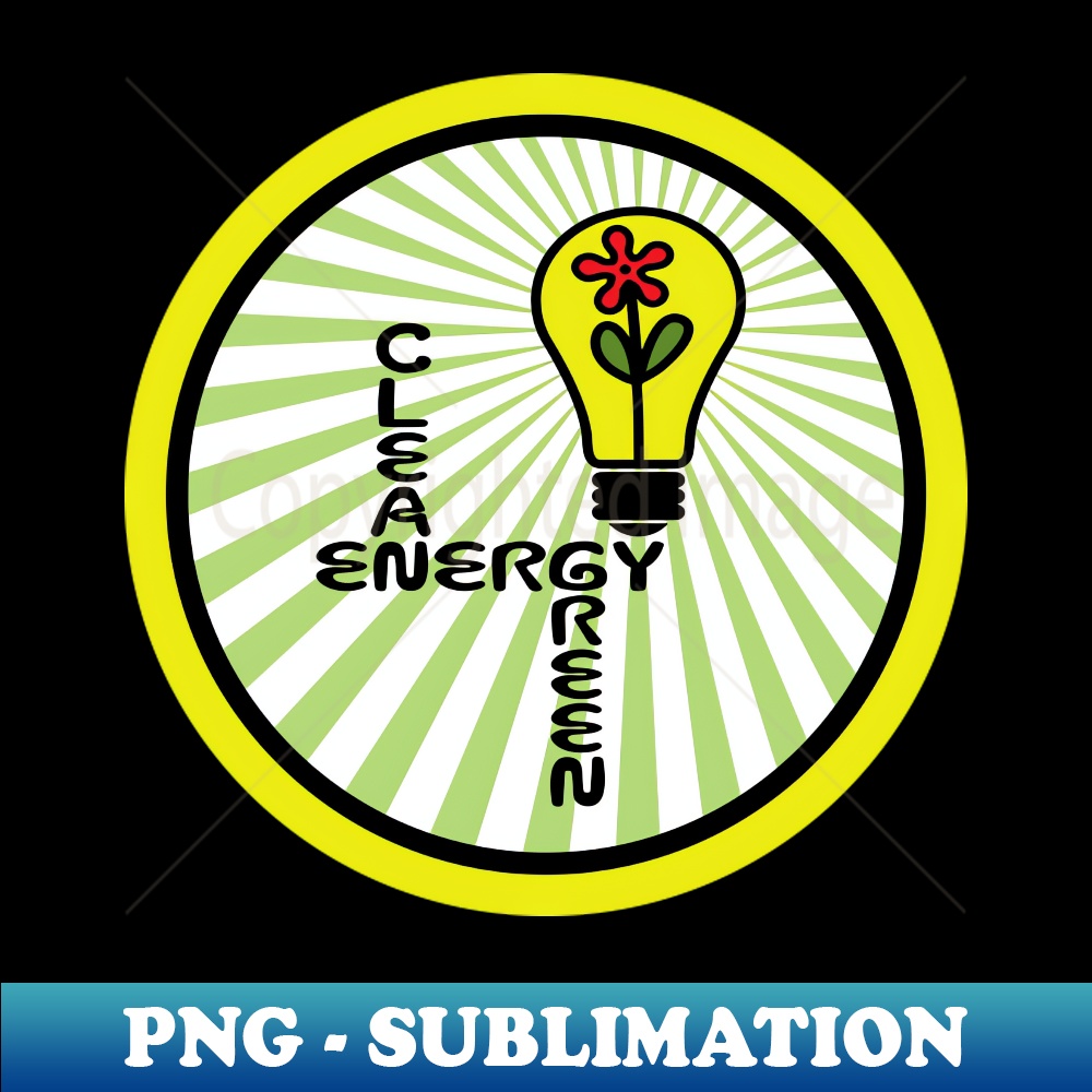 Clean Green Energy Sign - Stylish Sublimation Digital Downlo | Inspire ...