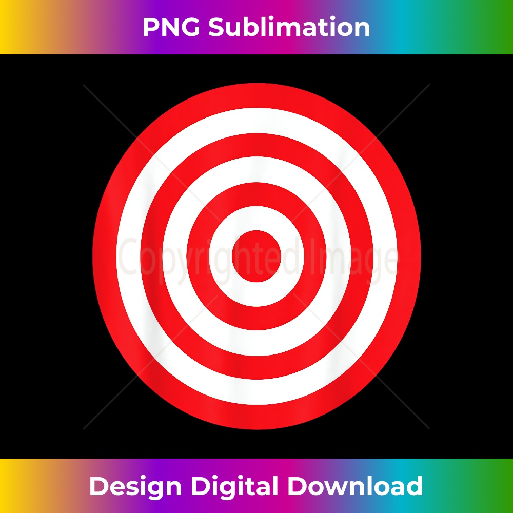 (Print on Front & Back) Bullseye Target Bulls Eye Red White | Inspire ...