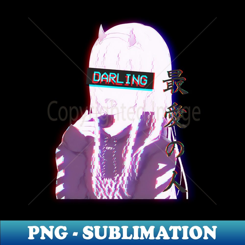 Darling in the Franxx Zero Two Retro Waifu - Retro PNG Subli - Inspire ...