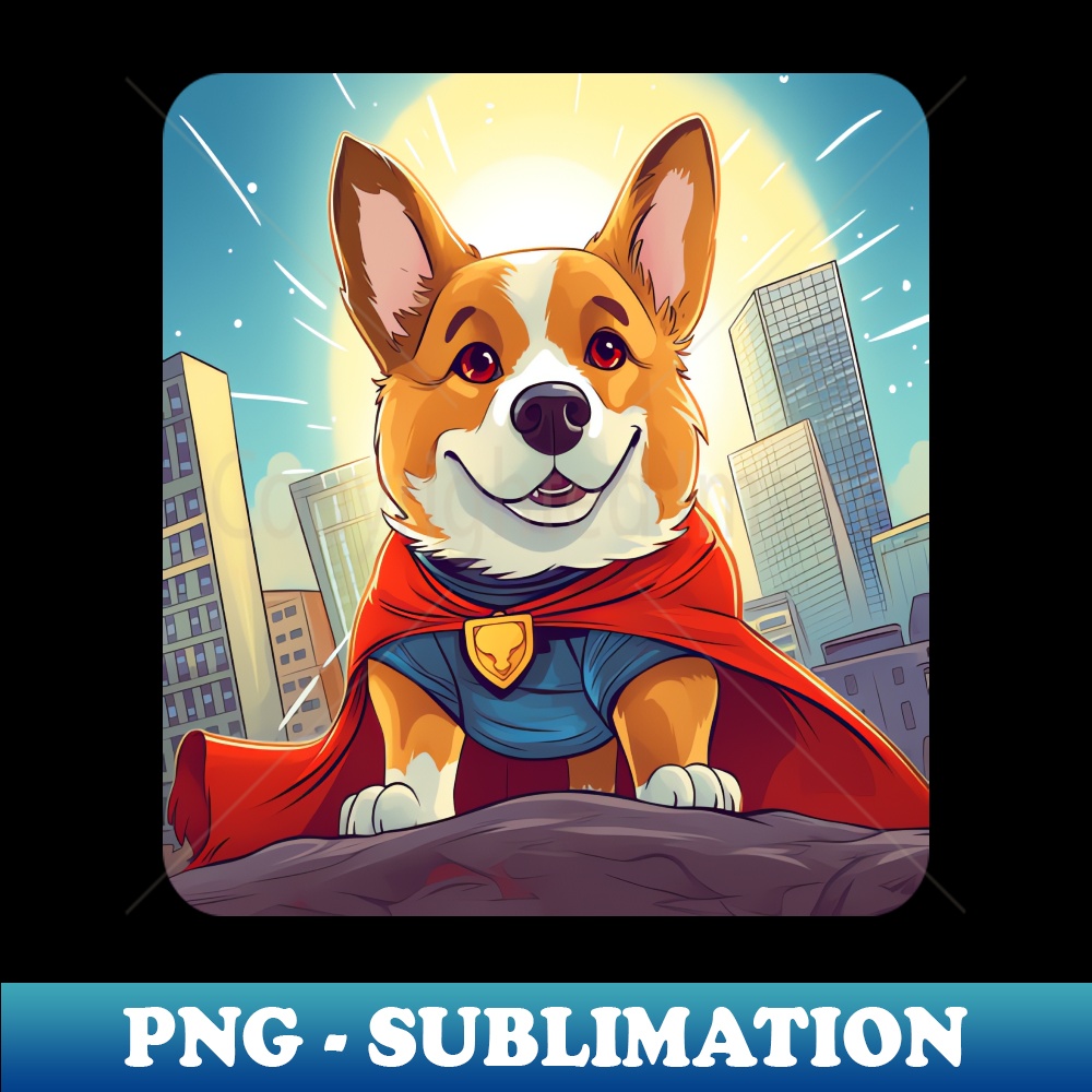 Corgi Superhero - Artistic Sublimation Digital File - Create - Inspire ...
