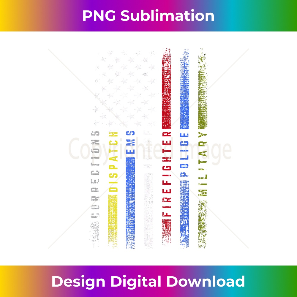 First Responders Hero Flag Nurse EMS Police Fire Military - | Inspire ...