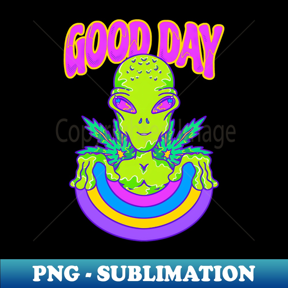Alien Rainbow Psychedelic - Modern Sublimation PNG File - Un | Inspire ...