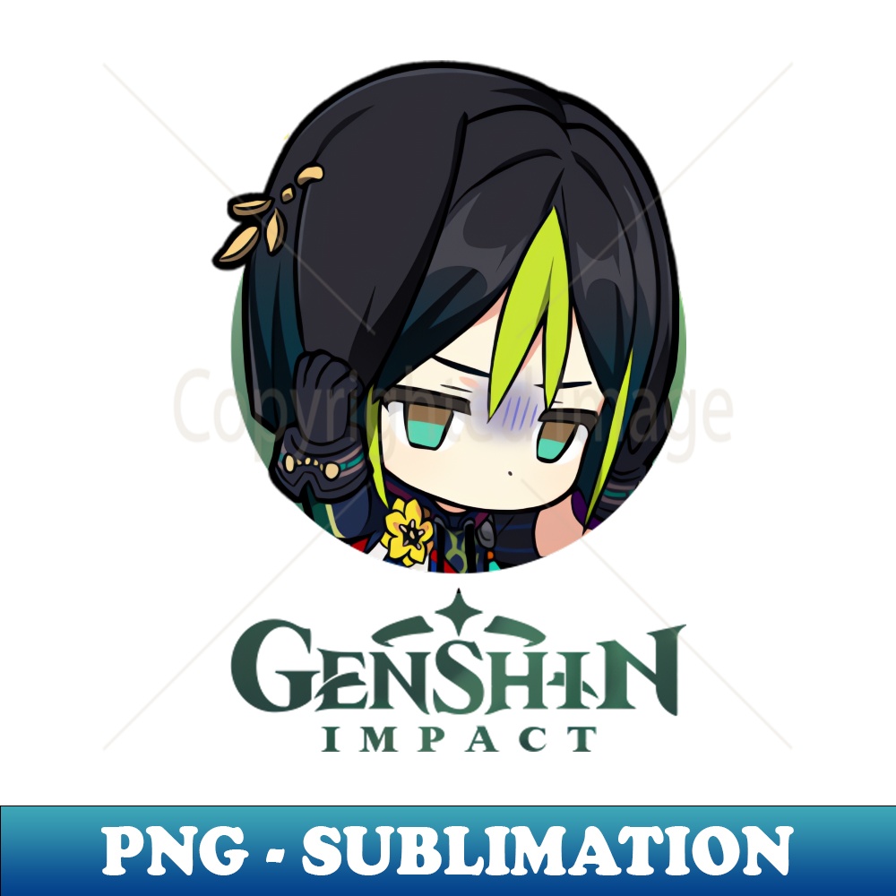 Tighnari Chibi Genshin Impact - Creative Sublimation PNG Dow | Inspire ...