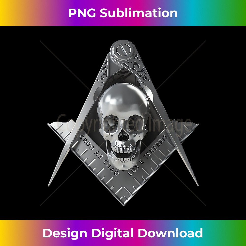 Masonic Square Compass Skull Freemason - Vibrant Sublimation | Inspire ...