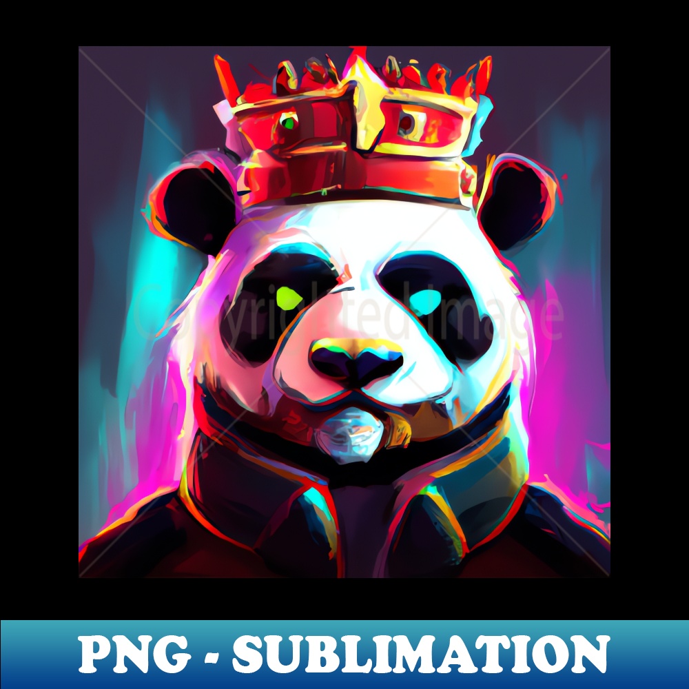 panda king with crown - Premium Sublimation Digital Download | Inspire ...