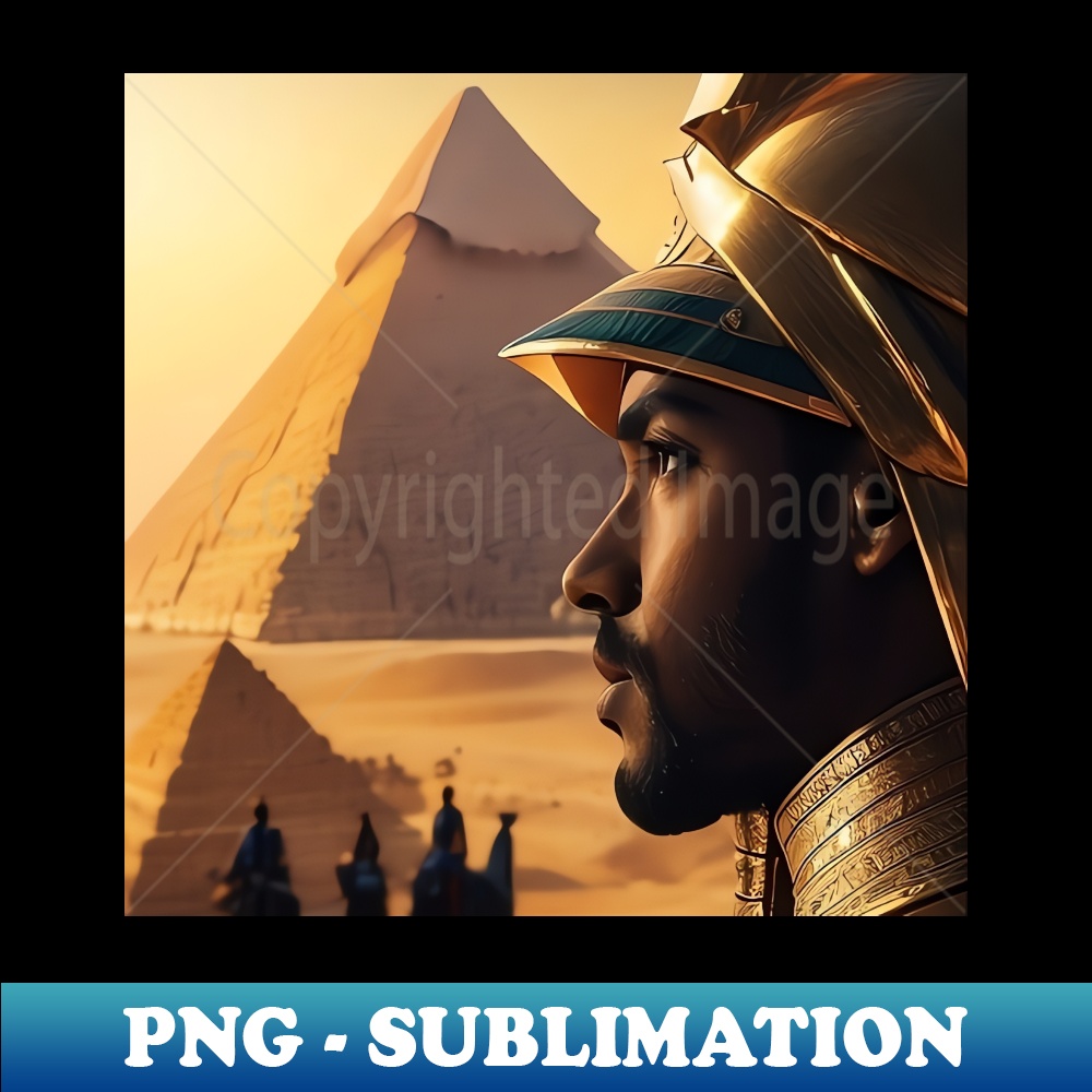 Pharaoh looking at the pyramids - PNG Transparent Sublimatio | Inspire ...