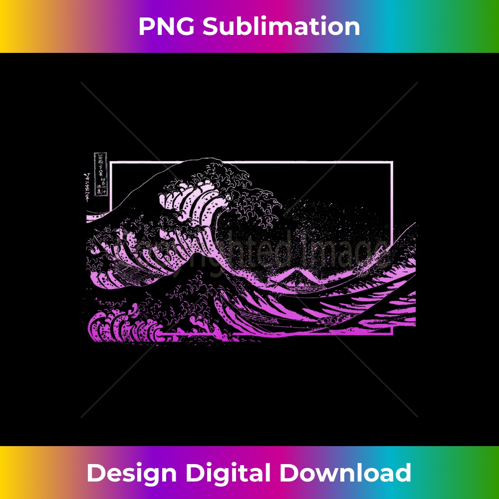 Purple Great Wave off Kanagawa Purple Color Graphic - Vibran | Inspire ...