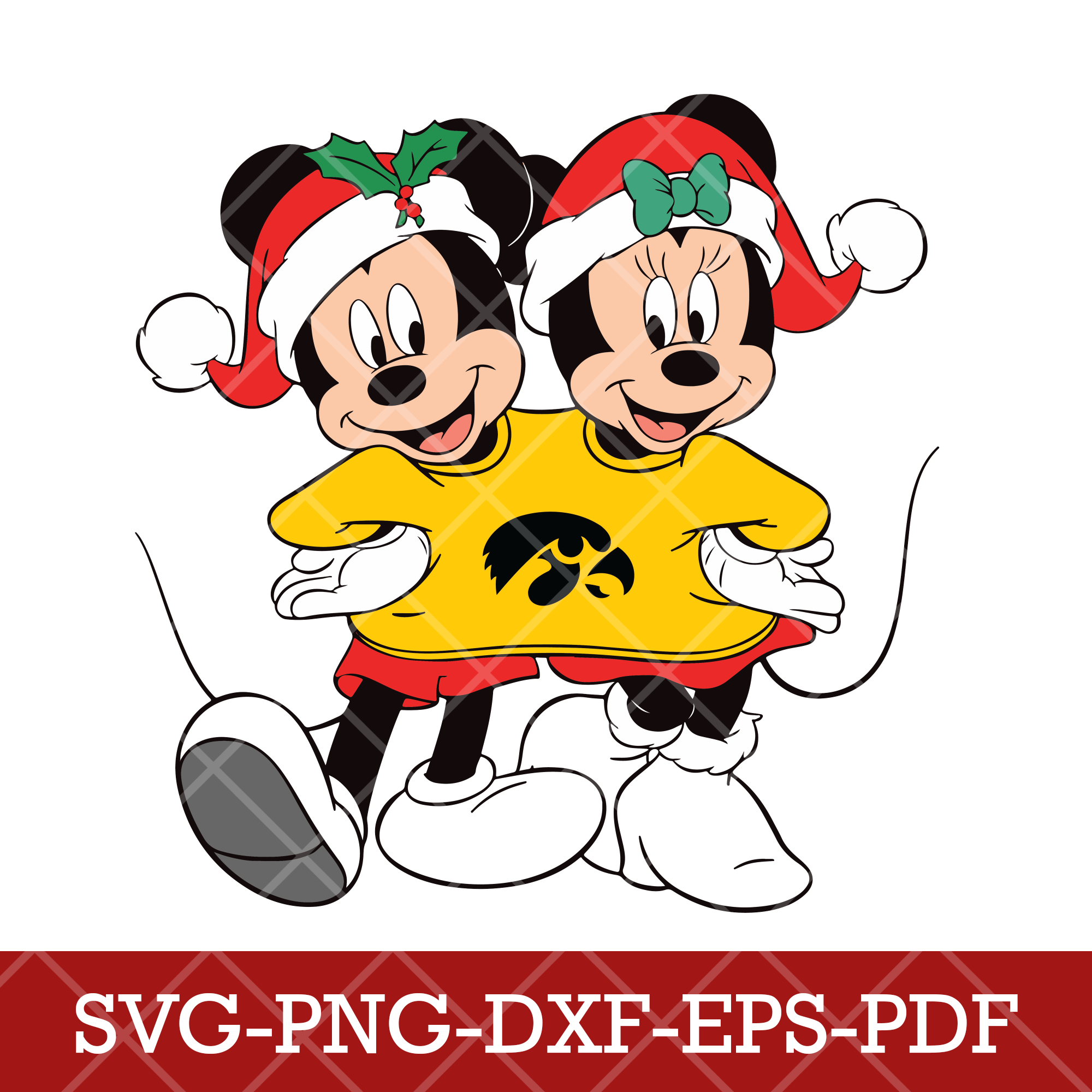 Iowa Hawkeyes_mickey NCAA 8,Mickey NFL Cut Files For Cricut, | Inspire ...