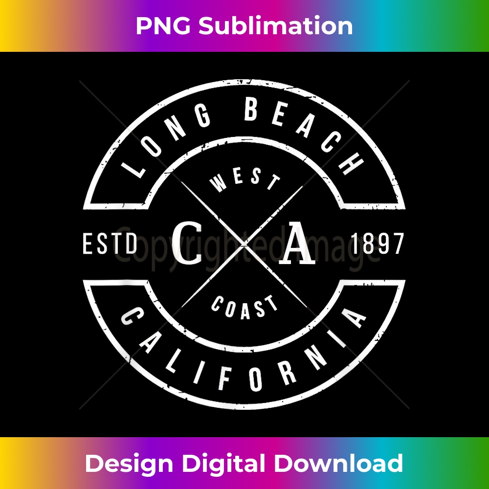 Long Beach California T Vintage Emblem Souvenirs - Edgy Subl | Inspire ...