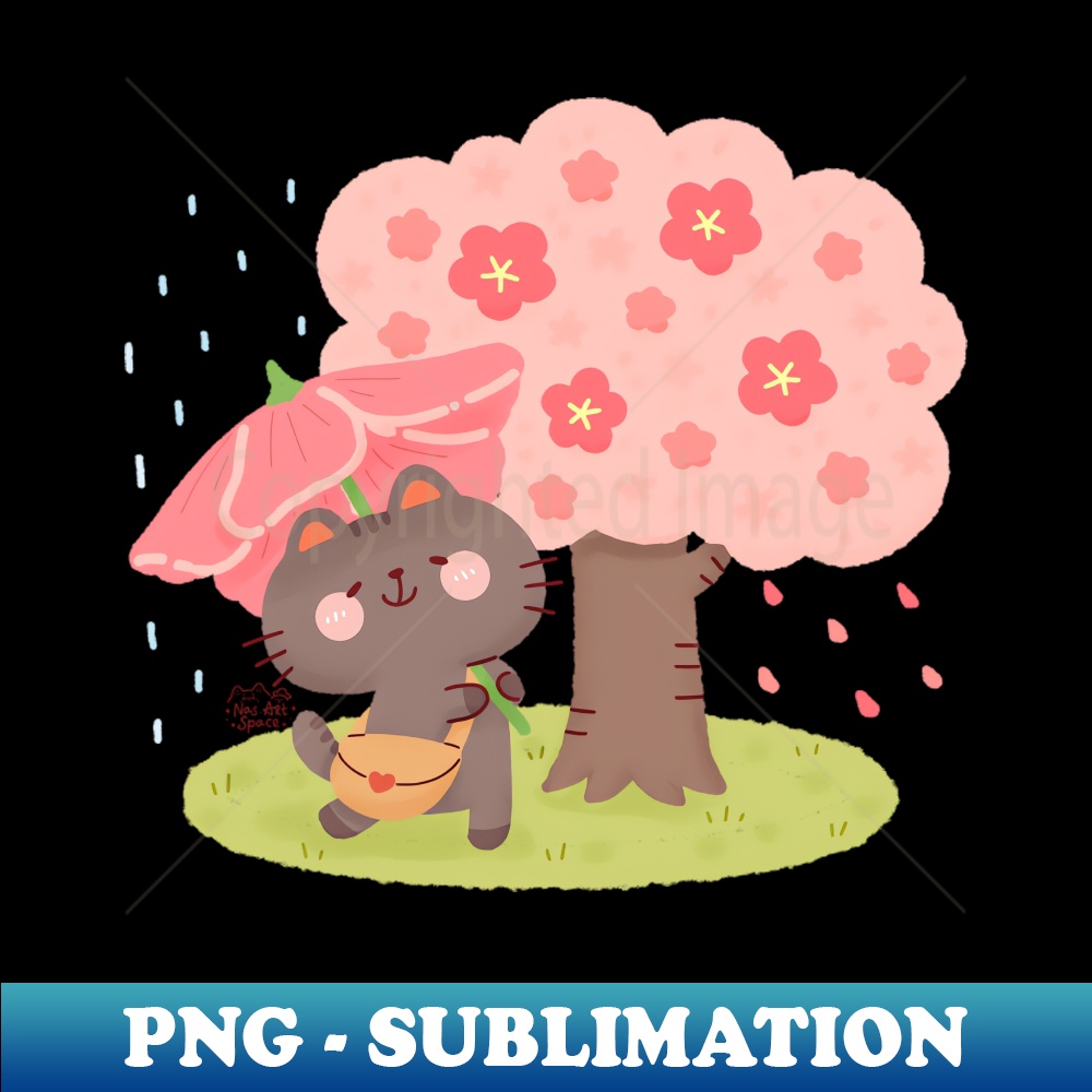 Hanami Sakura Cat - Trendy Sublimation Digital Download - Pe | Inspire ...
