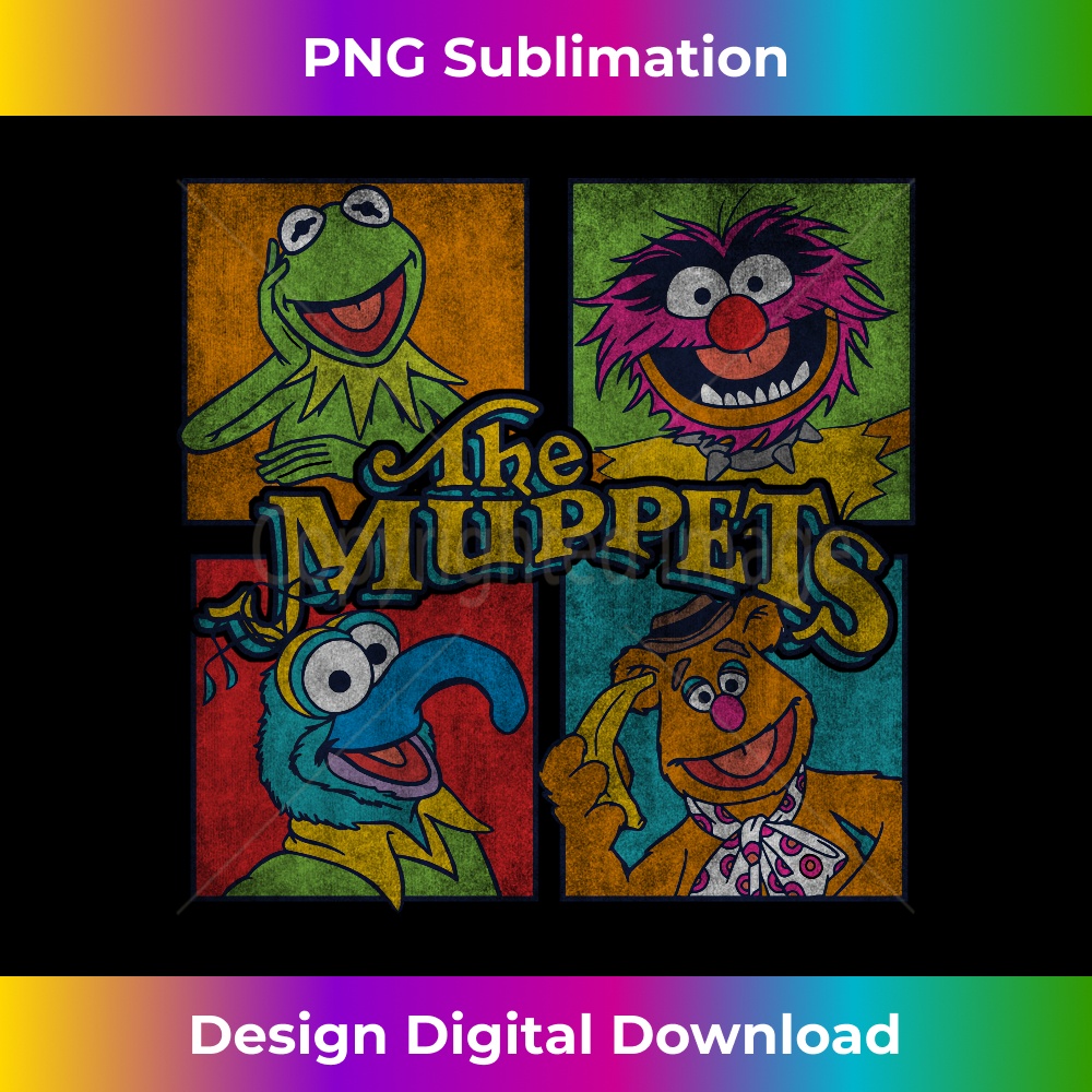 Disney Muppets Group Shot Box Up Long Sleeve - Vibrant Subli | Inspire ...