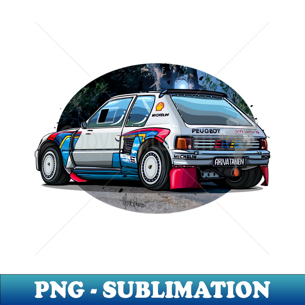 Peugeot 205 T16 Group B - PNG Transparent Sublimation Design | Inspire ...
