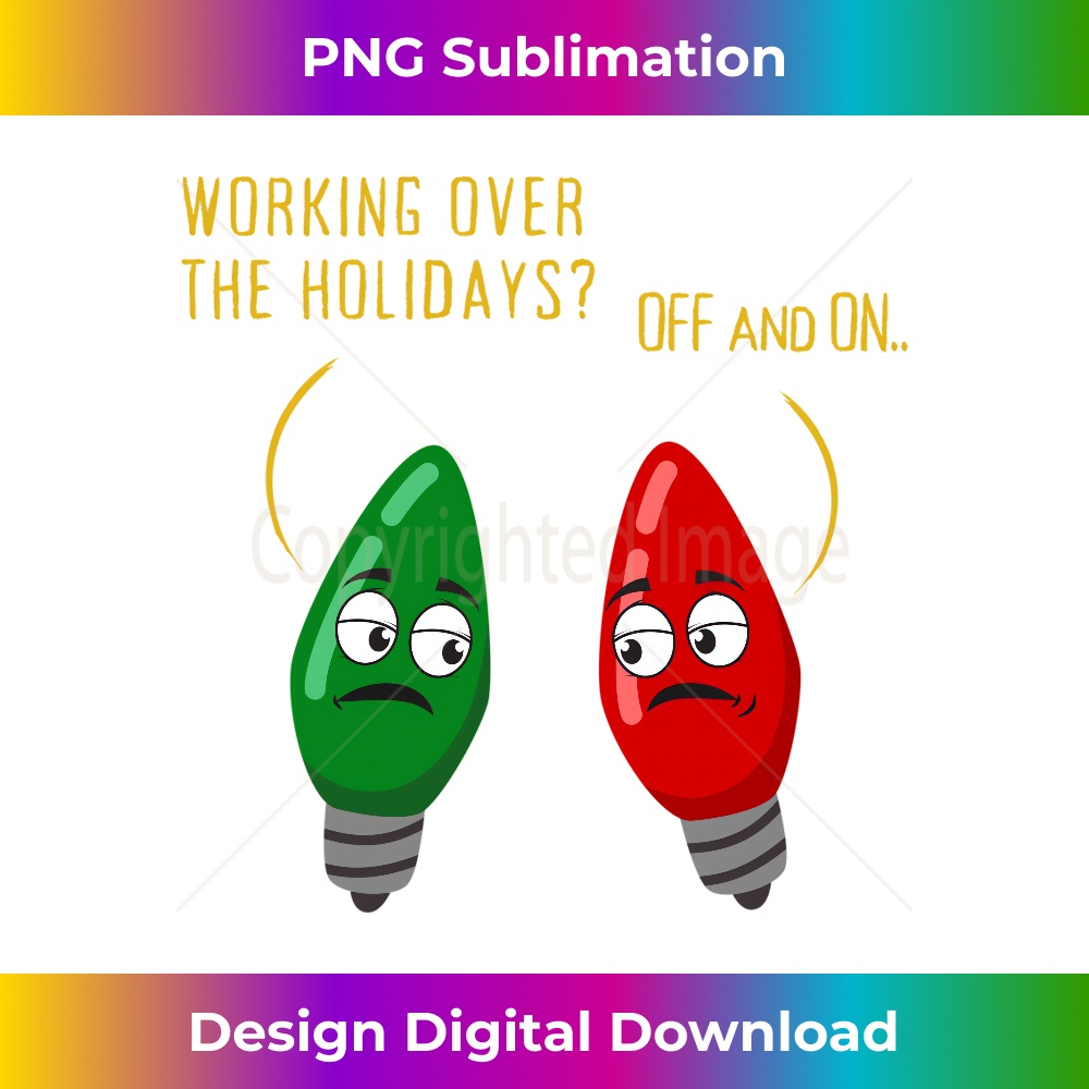 Funny Christmas Lights Joke Light Bulb Working Off On Puns L | Inspire ...