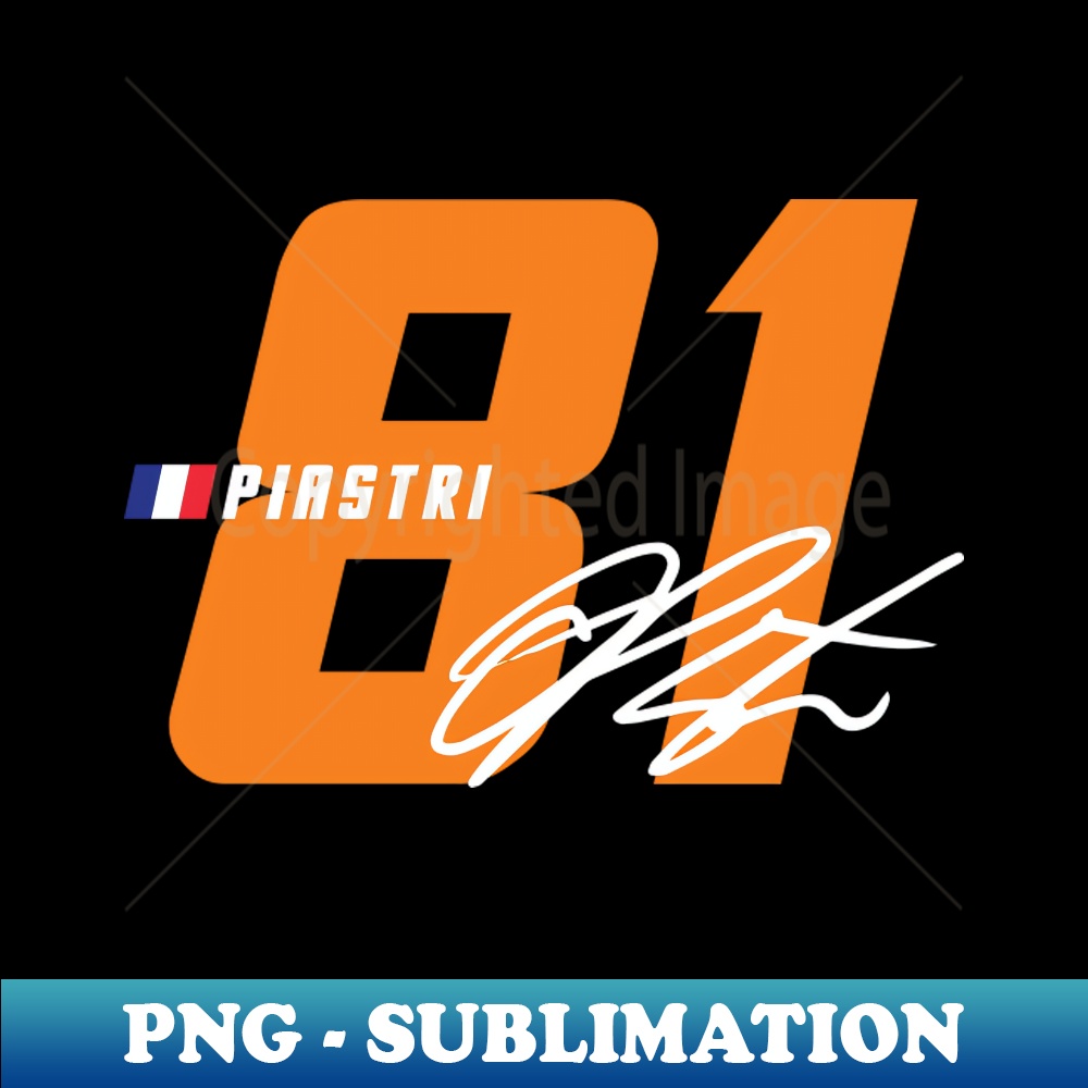 Oscar Piastri 81 Signature Number - Professional Sublimation - Inspire ...