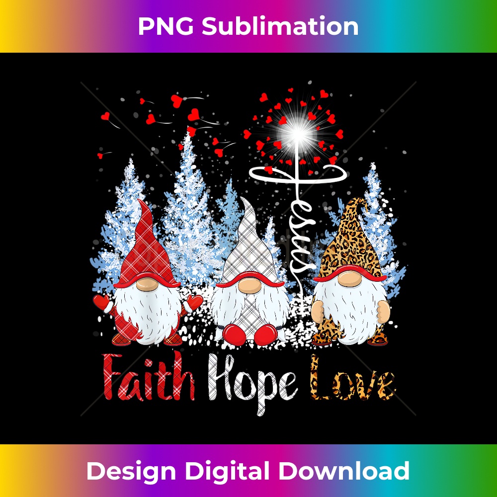 Dy Faith Hope Love Gnome Jesus Dandelion Christmas Tree - Ec | Inspire ...