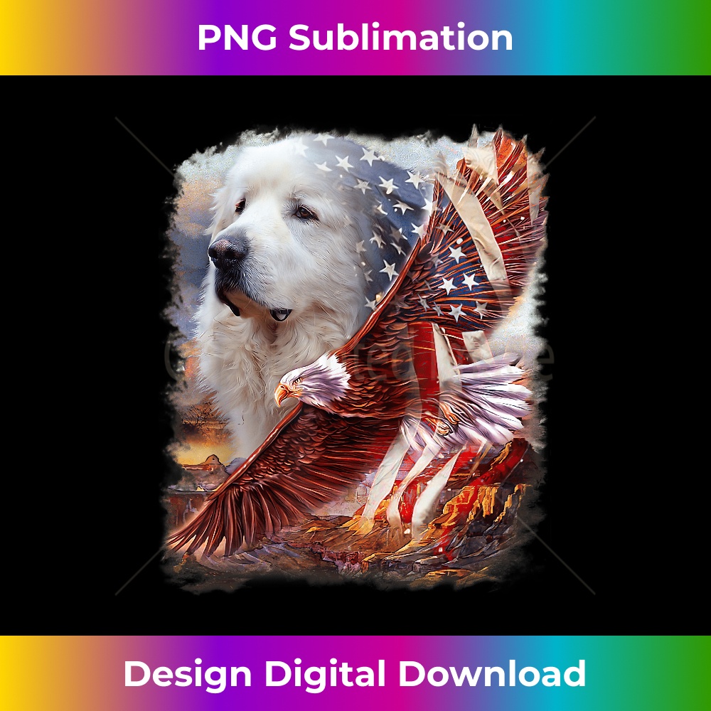 Great Pyrenees American Patriot - Sophisticated PNG Sublimat | Inspire ...