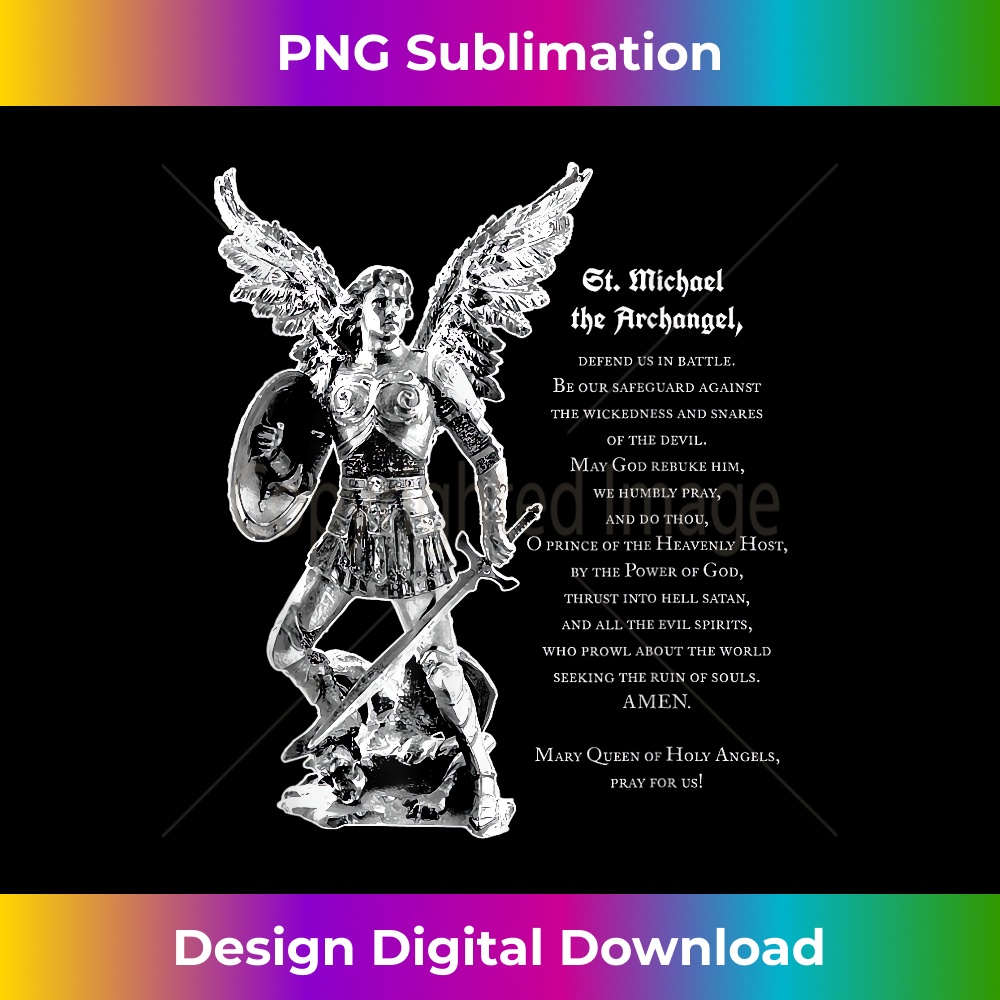 Prayer To St. Michael The Archangel Print Christian - Crafte | Inspire ...