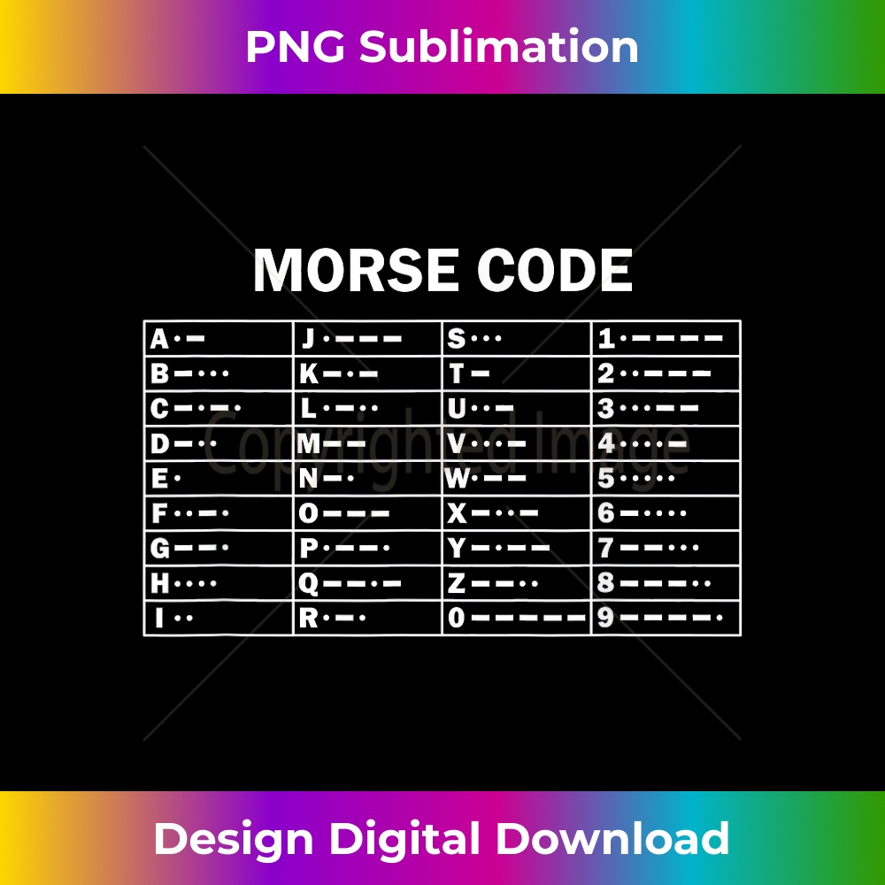 Morse Alphabet Code Chart Letters Numbers Translator Gift - | Inspire ...