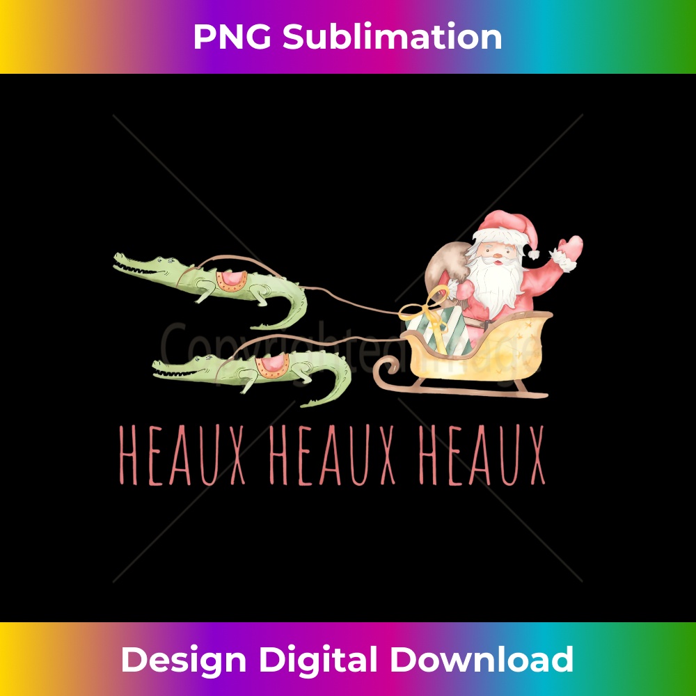 Cajun Santa Alligator Heaux Heaux Heaux Christmas X-mas Long | Inspire ...