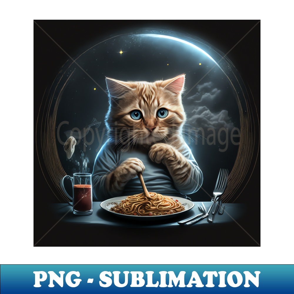 Funny and Cute Cat Eating Spaghetti at the Table - Exclusive | Inspire ...
