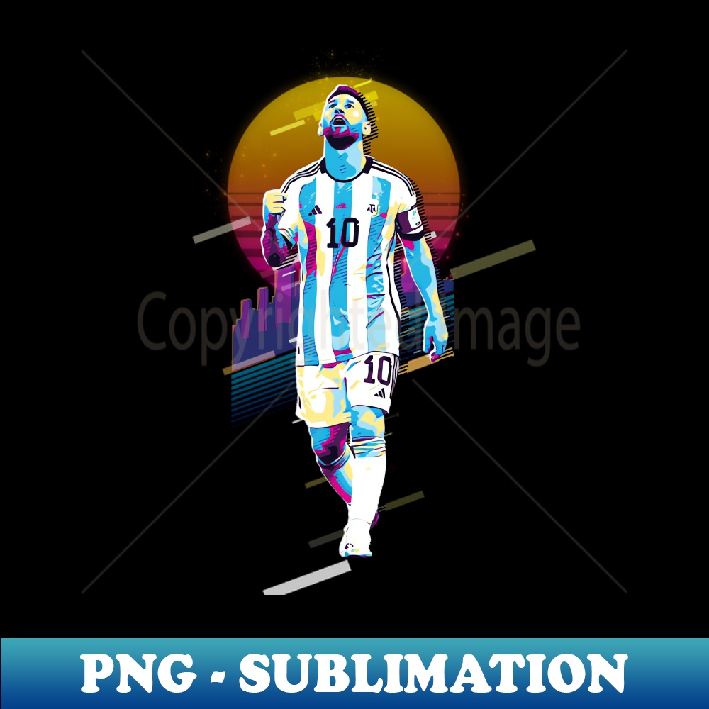 80s Retro Lionel Messi - Exclusive Sublimation Digital File - Inspire ...