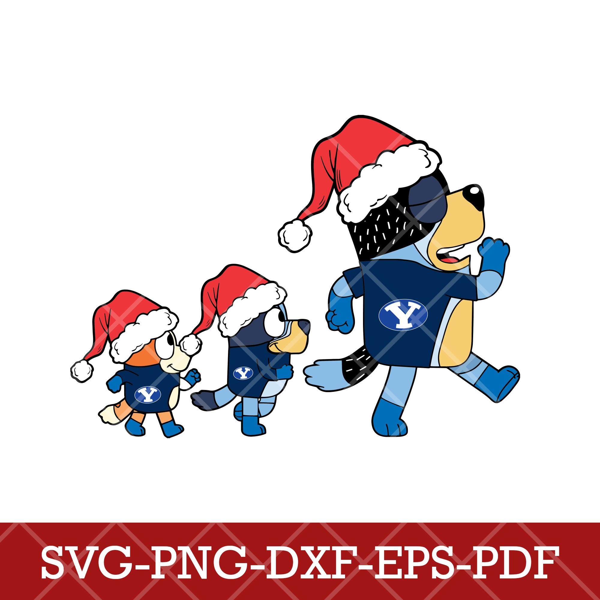 BYU Cougars_NCAA Bluey 5,SVG,DXF,EPS,PNG,digital download,NC | Inspire ...