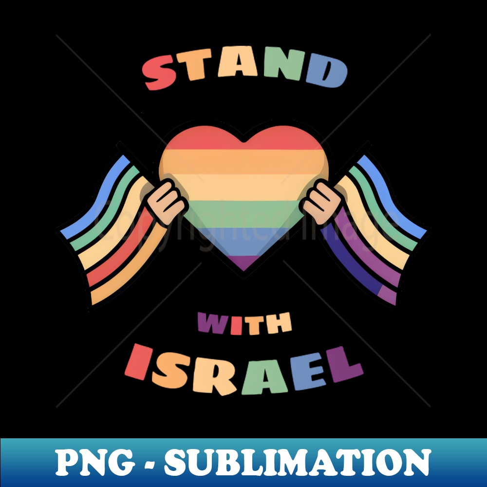 LGBTQ community STANDS WITH ISRAEL - PNG Sublimation Digital | Inspire ...