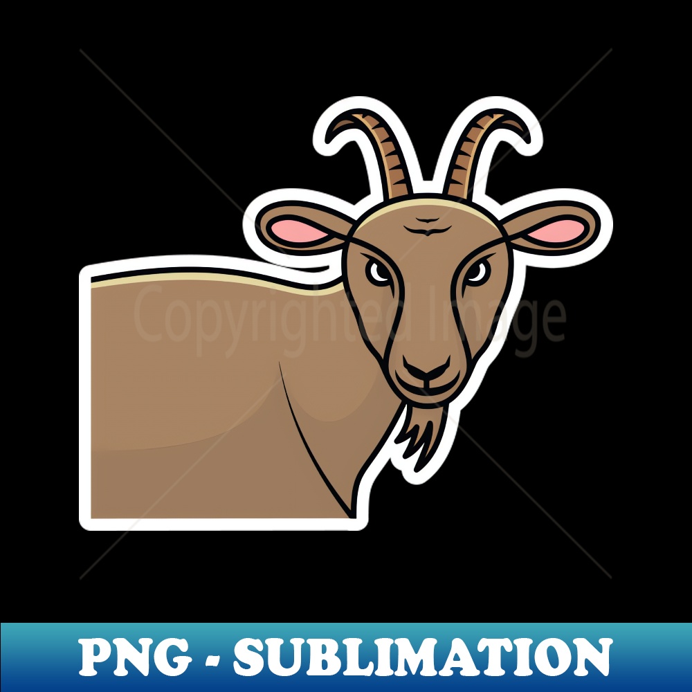 Cute Goat Animal Sticker design vector illustration Animal o | Inspire ...